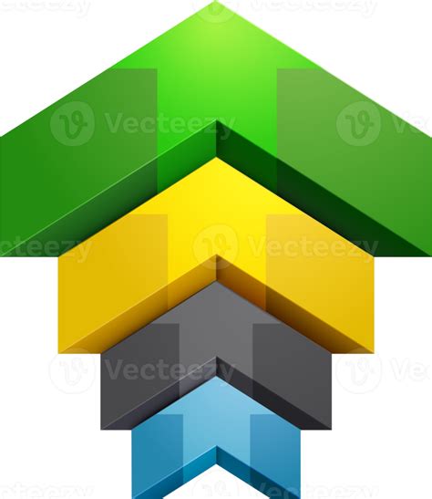 Arrow Color Steps Element Background 18923746 Png