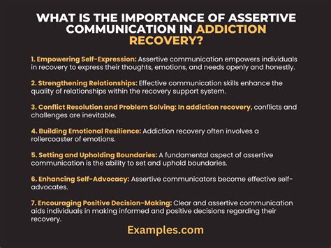 29 Assertive Communication In Addiction Recovery Examples