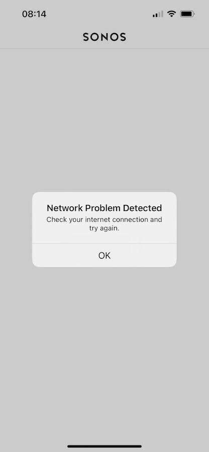 Network Problem Detected (AGAIN) iOS 16 | Sonos Community