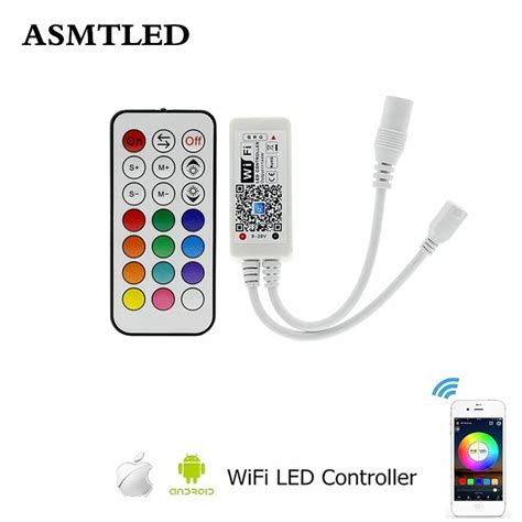 DC V Wireless WIFI LED RGB Controller RGBW Controller IR RF Remote Control IOS Android For