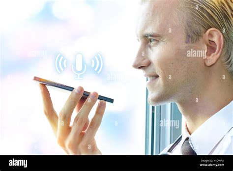 Voice Recognition Biometric Speech Detect In Healthcare Technology Concept Doctor Talk To