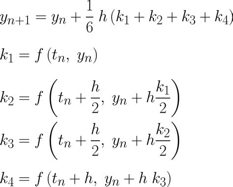 Runge Kutta 4th Order Formula Calculator At Jennifer Logan Blog