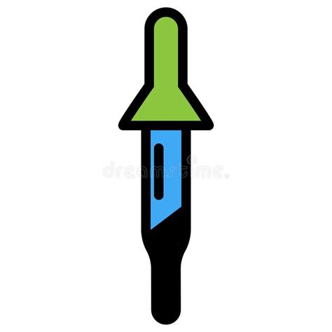 Color Eyedropper Icon Line Isolated On White Background Black Flat Thin Icon On Modern Outline