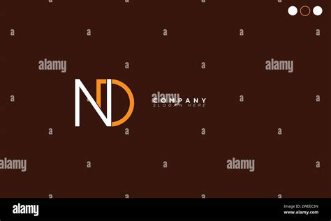 Nd Alphabet Letters Initials Monogram Logo Stock Vector Image And Art Alamy