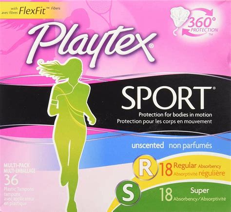 Playtex Sport Tampon Multipack Regular And Super Absorbency 360