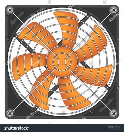 Computer Chassiscpu Cooler Stock Vector Royalty Free Shutterstock