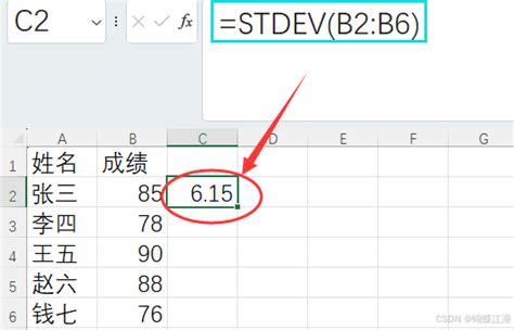 《梦醒蝶飞：释放excel函数与公式的力量》87 Stdev函数stdev函数的意义 Csdn博客