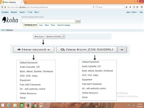 Koha Cataloguing Module
