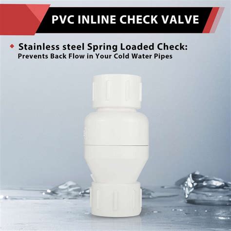 Pvc In Line Check Valve Pick Size To Add Plumbingsell