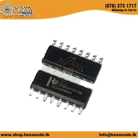 Cd4538 Sop Dual Retriggerable Precision Monostable Multivibrator Hexa Cd4538 Sop Dual Retriggerable Precision Monostable Multivibrator Hexa