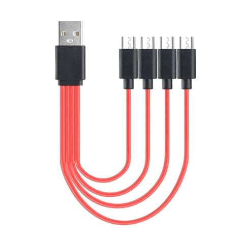 4 인 1 마이크로 Usb 분배기 충전 데이터 케이블 안드로이드 전화 태블릿용 Usb 분배기 케이블 충전기 충전 케이블