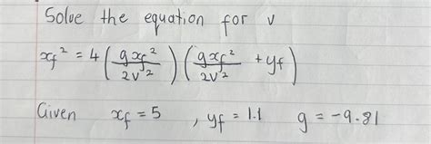 solved solve the equation for
