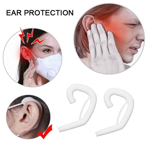 10pcs Silicone Earloop Cover For Mask Soft Comfort Grandado