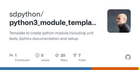 Github Sdpythonpython3moduletemplate Template To Create Python