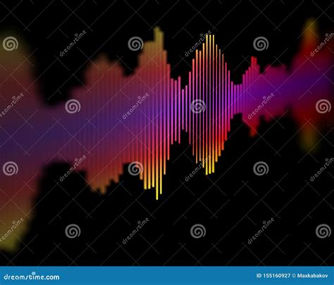 Speech Recognition Technology Or Sound Recording Concept Multicolor Sound Waves Stock Vector