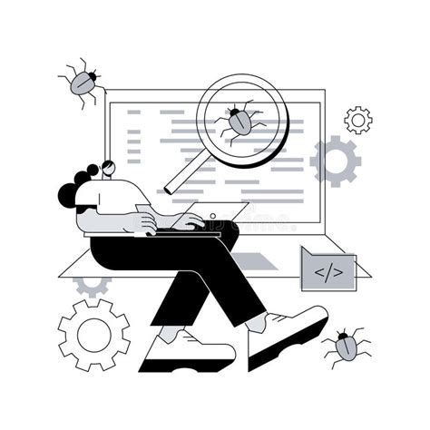 Software Testing Abstract Concept Vector Illustration Stock Vector
