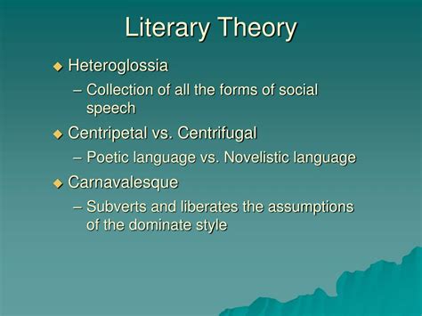 Ppt Mikhail Bakhtin Powerpoint Presentation Free Download Id 4624823