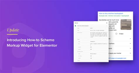 Introducing The New Howto Schema Markup Widget Powerpack Addons For Elementor
