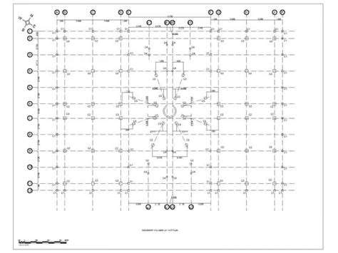 Shopping Mall Of Dubai Multistoried Design Basement Column Layout Plan Dwg Thousands Of Free