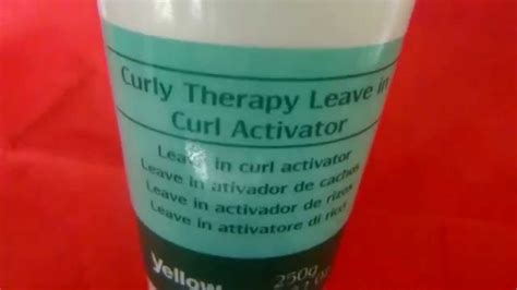 Yellow Curly Therapy Leave In Curl Activator 250 G Você Beleza