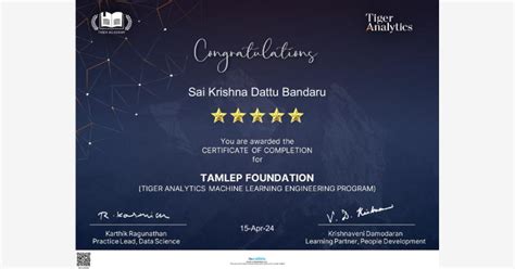 Sai Krishna Dattu Bandaru On Linkedin This Document Was Issued By And Has