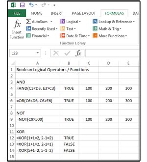 Wikiexcel Excel Boolean Logic How To Sift Spreadsheet Data Using And Or Not And Xor