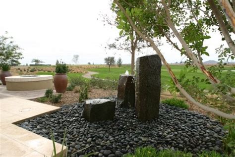 Basalt Column Feature Contemporary Landscape Phoenix By Red Rock Pools And Spas And Red
