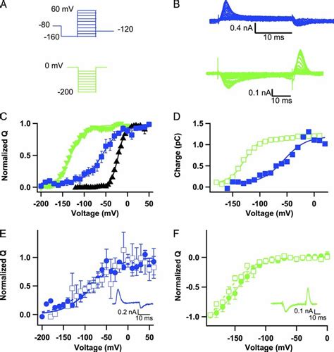 Properties Of Navabn49k Gating Currents A Protocols For Measuring