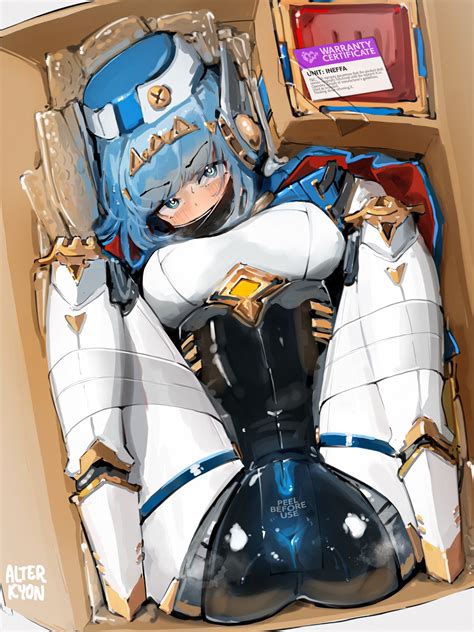 Alterkyon Ineffa Genshin Impact Genshin Impact Highres Girl Blue Eyes Blue Hair Blue
