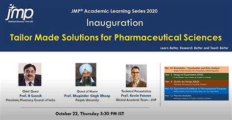 jmp india academic learning series 2020 biostatistics visualization