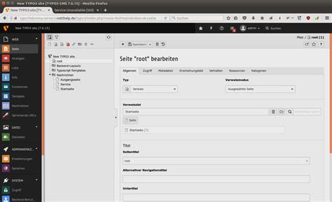 Einrichten Der Typo3 87 Installation Debacher Wiki