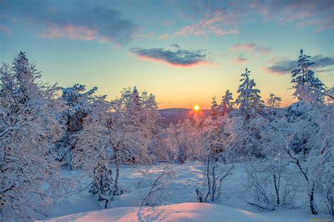 Обои Природа Зима обои для рабочего стола фотографии природа восходы закаты зима снег Обои