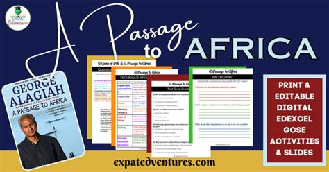 A Passage To Africa Gcse And Igcse Activities And Resources Expat Edventures