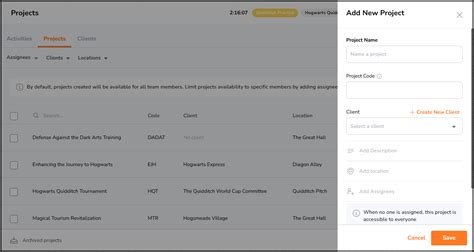 Setting Up Projects Clients Jibble