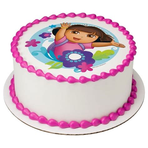 Whimsical Practicalitys Dora The Explorer Edible Icing Image Cake