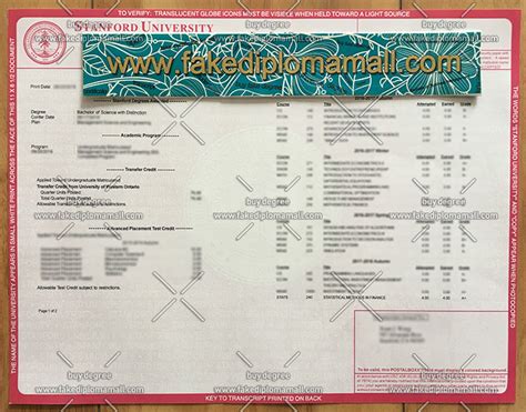 Order A Transcript From Stanford University Buy Stanford University Fake Transcript Best Site