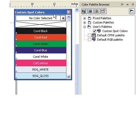 Adding The Roland Color Palette To Coreldraw