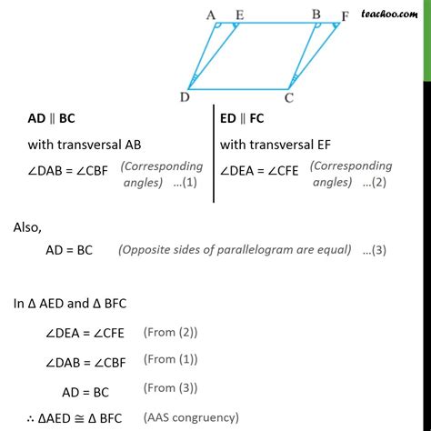 theorem 9 1 parallelograms on same base and between same parallels