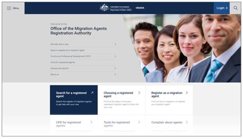 How Do I Find A Registered Migration Agent · Omara Self Service Portal