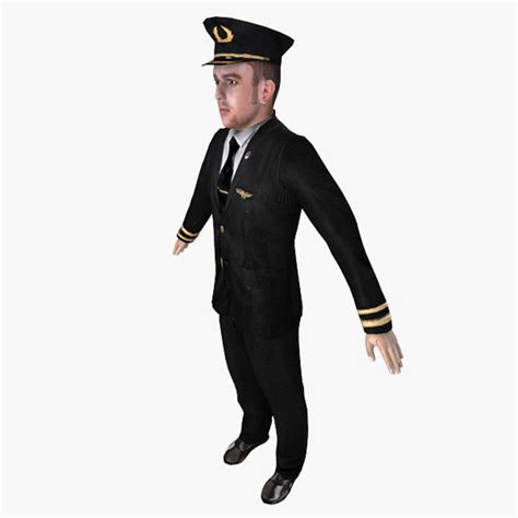 пилот 3D Модель $79 - .3ds .obj .max .fbx - Free3D