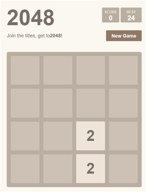 GitHub Baek Sohyeon Project 2048 Game