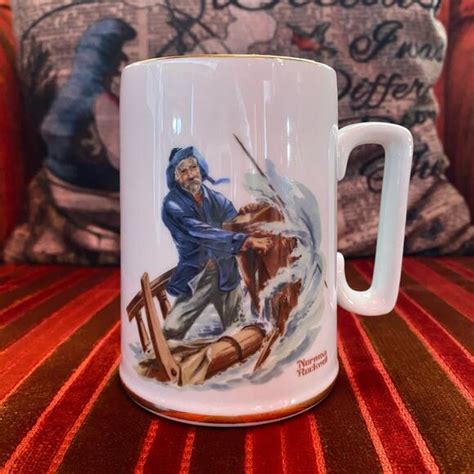 Vintage Dining Vintage 8s Norman Rockwell Brewing The Storm