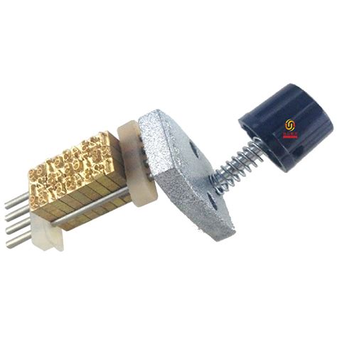 Hot Foil Coding Font Brass Steel Stamping Letters Fonts Lines Letter Font And Coding Machine