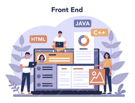 Concepto De Desarrollo Frontend Mejora Del Diseño De La Interfaz Del