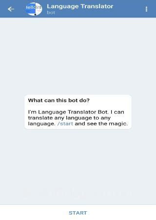 Language Translator Telegram Bot