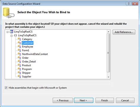 Speed O R Mapping With LINQ To SQL Figure 2 Select The EntityType Visual Studio Magazine
