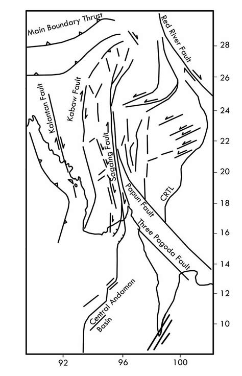 Tectonic Map Of Myanmar Download Scientific Diagram