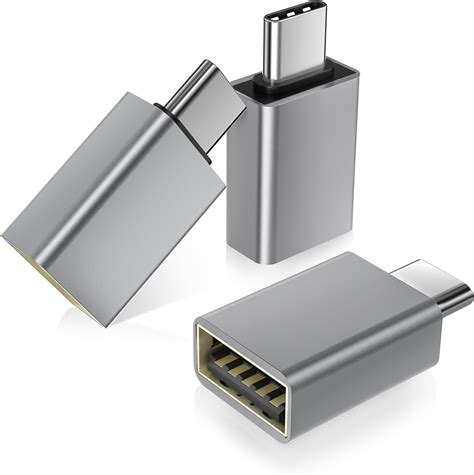 Basesailor Usb C To Adapter 3 Pack Usb Male A 3 0 Female Adapter Type Thunderbolt 4 Otg