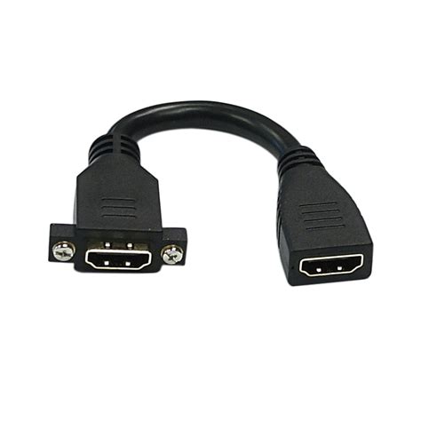 6 Inch Hdmi Female To Female Adapter With Screw Holes