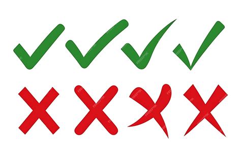 A Green And Red Checklist With A Red X On It Premium Ai Generated Vector